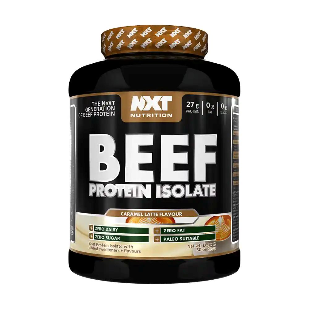 NXT Nutrition Beef Isolate, Latte Caramel, 4 LB, High-Quality Protein ...