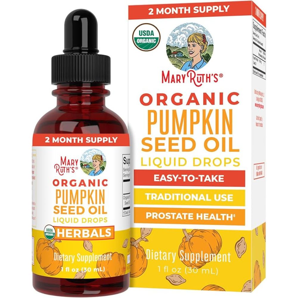 Mary Ruth's Organic Pumpkin Seed Oil Drops Herbals , 30 Ml, Supports ...