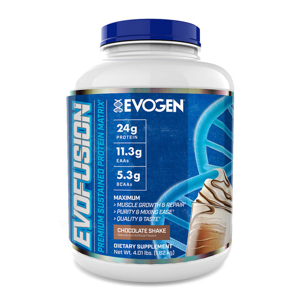 Evogen Nutrition Evofusion, Chocolate, 4 LB, 24g of Whey Protein Blends ...