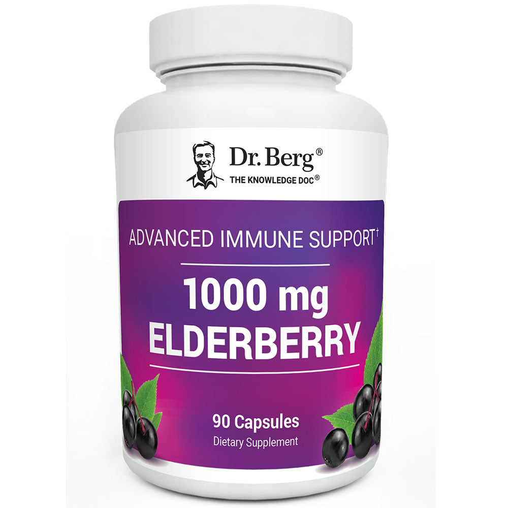 Dr.Berg Advanced Immune Support Elderberry, 90 Capsules, Comprehensive ...