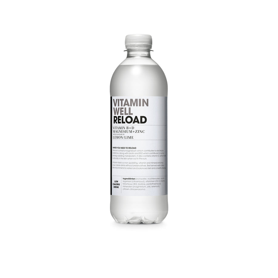 Vitamin Well Reload, Lemon Lime, 500 ML, Contains Magnesium + Zinc ...