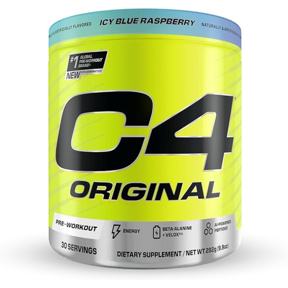 Cellucor C4 Original Pre Workout Food Supplement, Icy Blue Raspberry ...