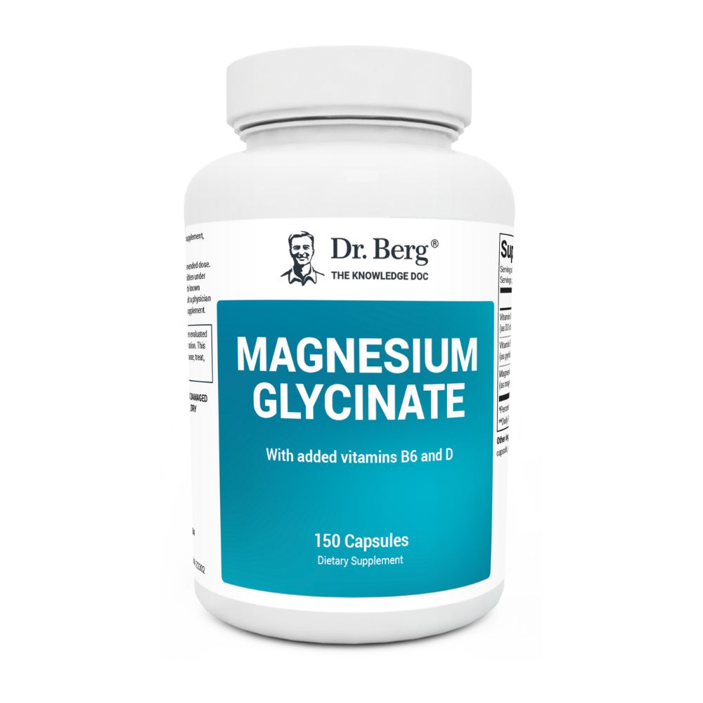 Dr.Berg Magnesium Glycinate, 150 Capsules, Relaxation Support, Maximum ...