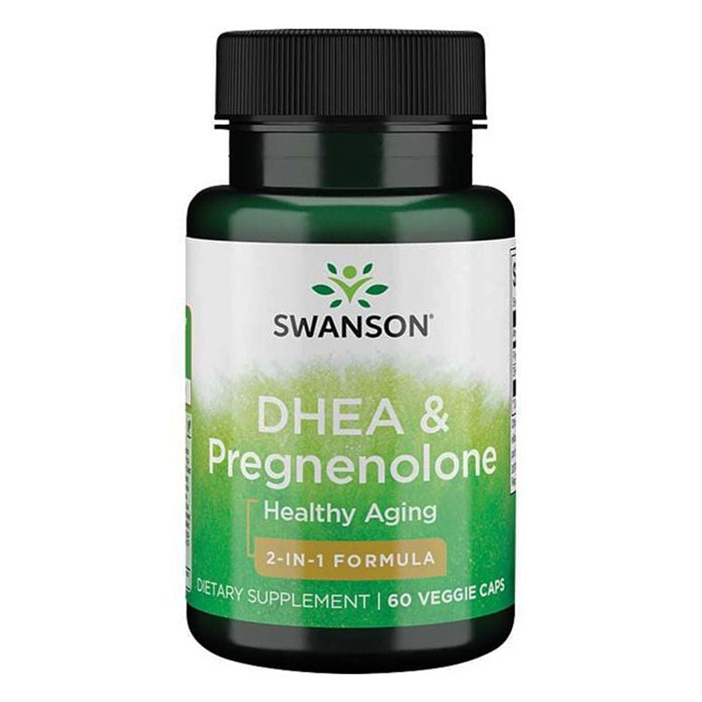 Swanson DHEA & Pregnenolone, 60 Veggie Capsules, Supports Graceful ...