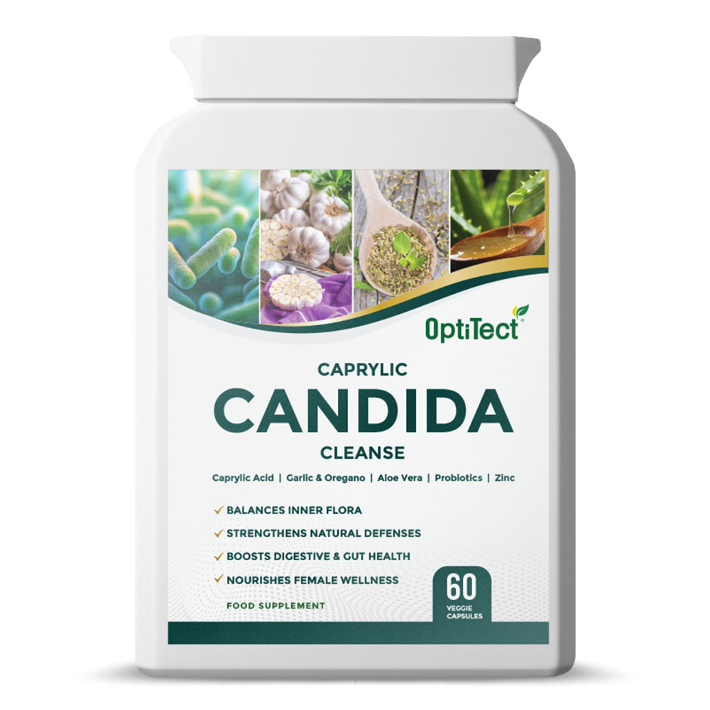 Optitect Caprylic Candida Cleanse, 60 Veggie Capsules, Strengthens ...