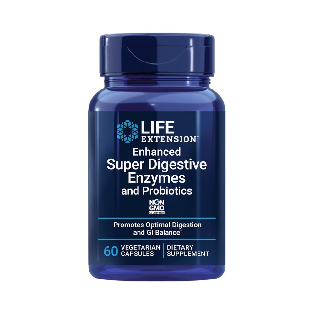 Life Extension Enhanced Super Digestive Enzymes and Probiotics, 60 ...