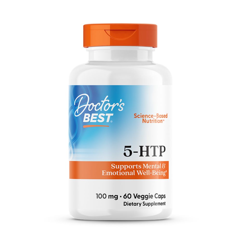 Doctor's Best 5-HTP, 60 Veggie Capsules, 100 mg, Supports Mental and ...