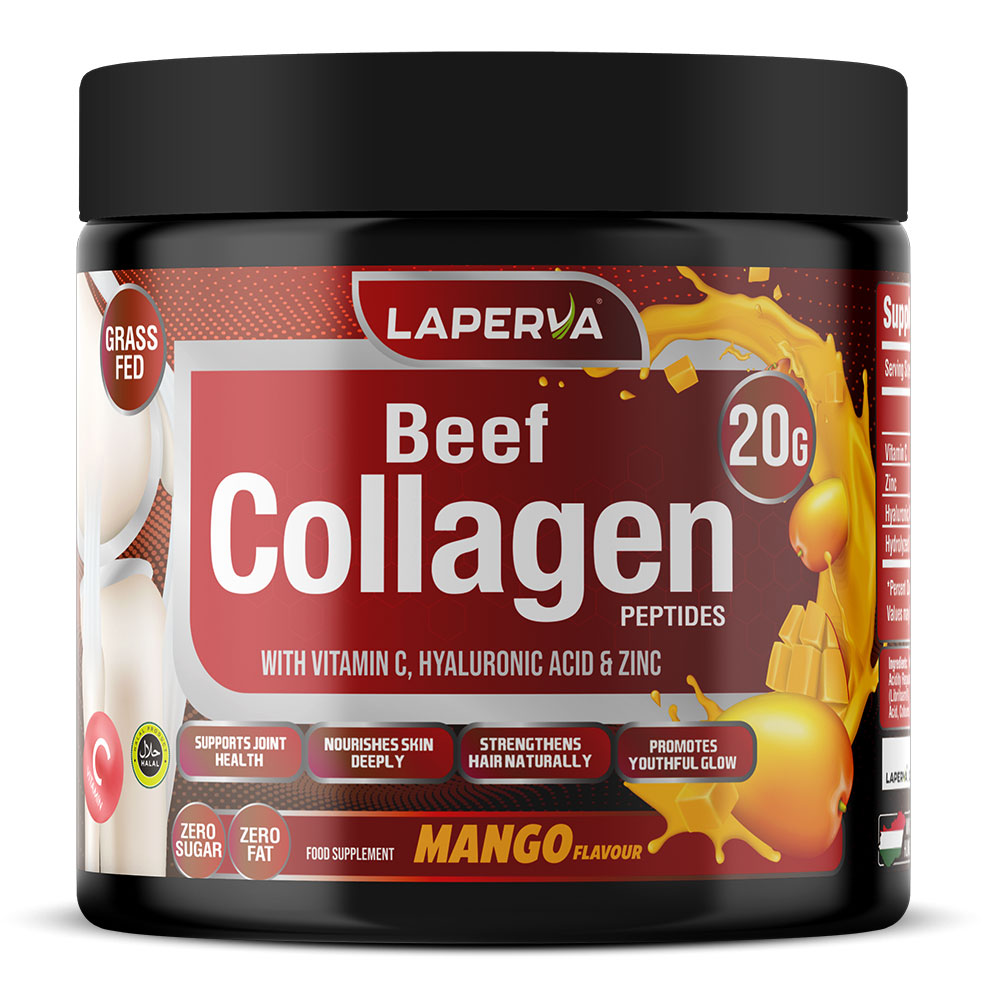 Laperva Beef Collagen Peptides, Mango, 15, Supports Joint Function and ...