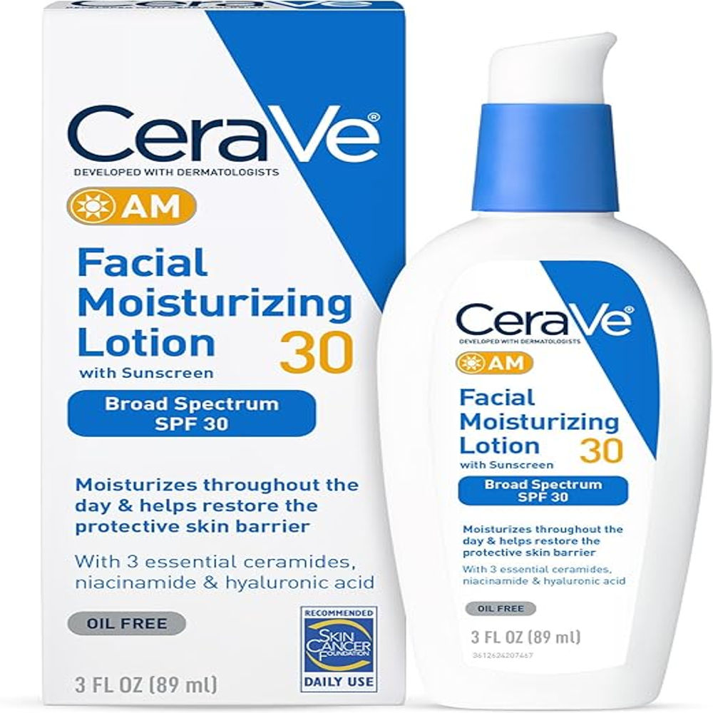 Cerave Am Facial Moisturizing Lotion Spf 30, 89 ML, All-Day Hydration ...
