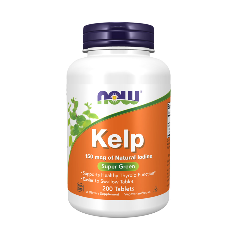 Now Kelp, 200 Tablets, 150 mcg, 150 mcg of Natural Iodine, Supports ...