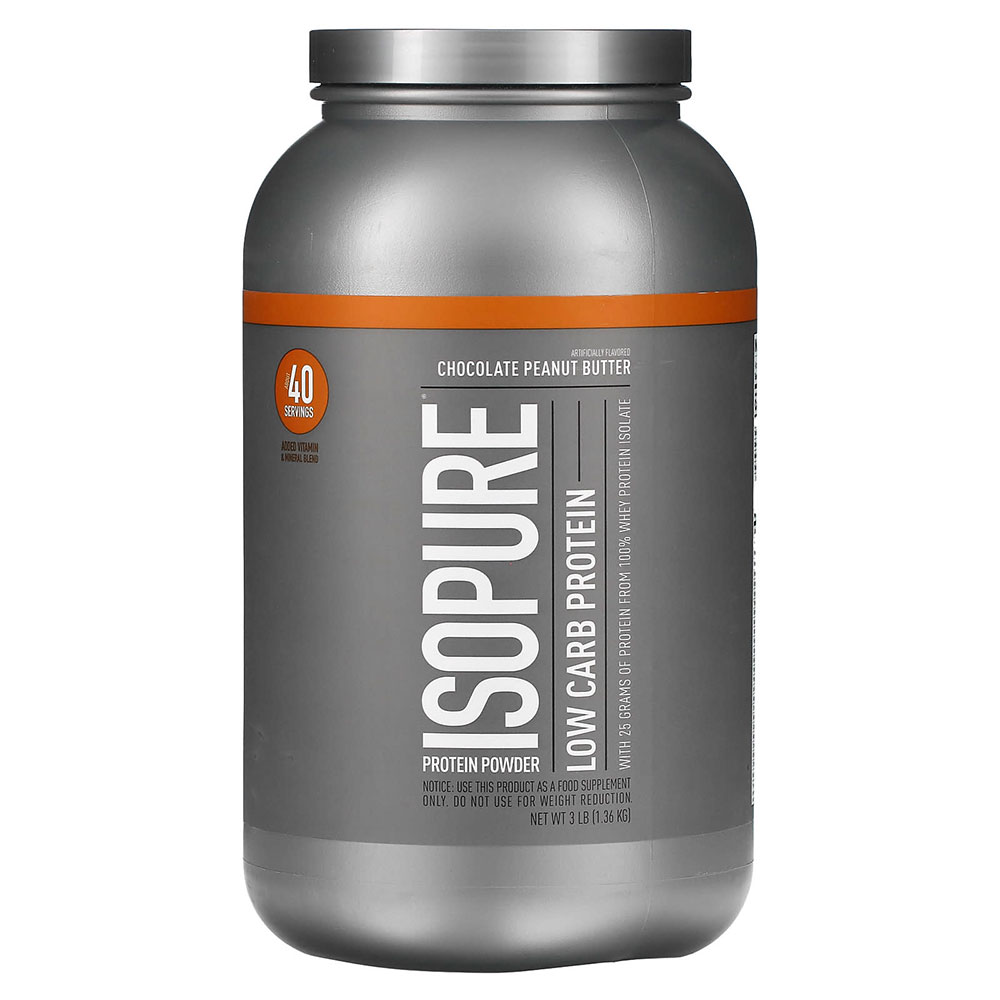 Nature's Best Isopure Low Carb Protein, Chocolate Peanut Butter, 3 LB ...