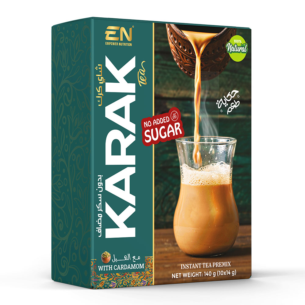 Empower Nutrition Karak Tea With Cardamom, 10 sachets, No Added Sugar ...