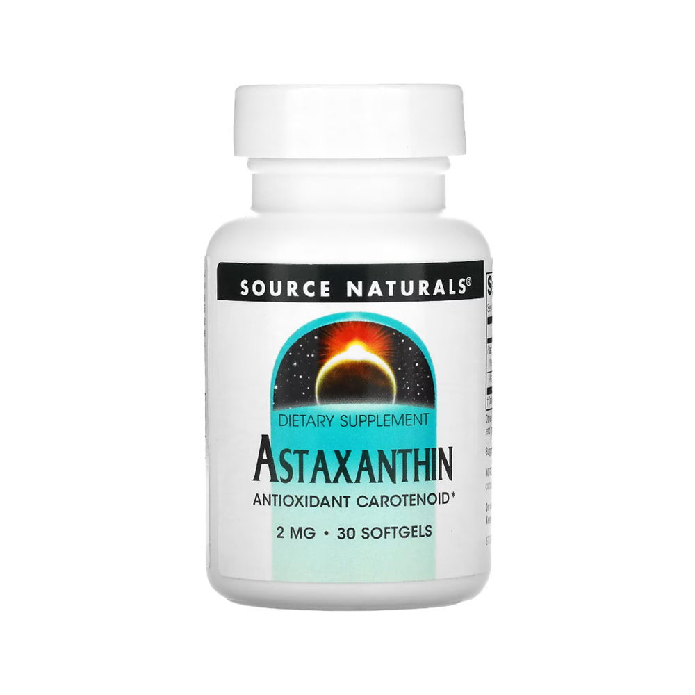 Source Naturals Astaxanthin, 30 Softgels, 2 mg, Antioxidant Protection ...