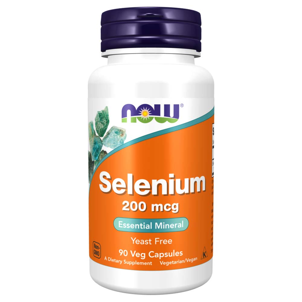 Now Selenium, 90 Veggie Capsules, 200 mcg, Vegan, Yeast Free | Dr ...