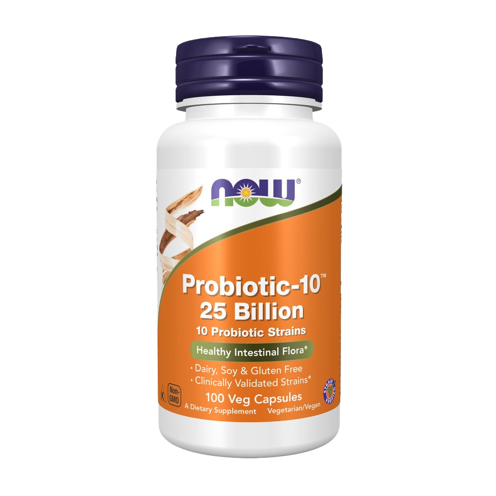 Now Probiotic, 100 Veggie Capsules, 25 Billion Active Cells, Contains ...