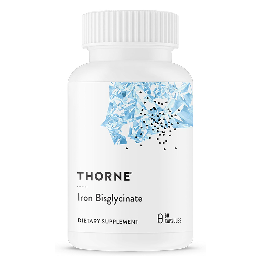 Thorne Iron Bisglycinate, 60 Capsules, Essential for Healthy Red Blood ...
