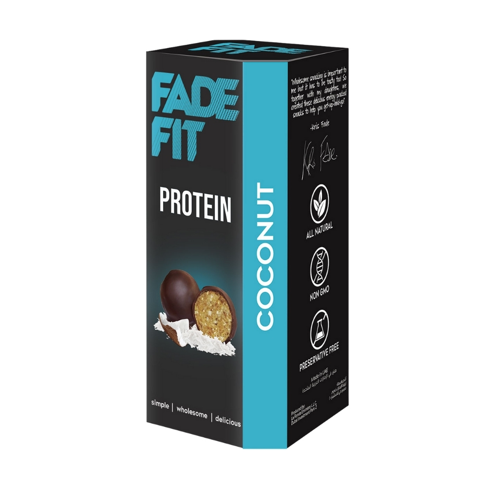 Fade Fit Protein Balls, Coconut, 30 Gm, Keto Friendly, No Artificial ...