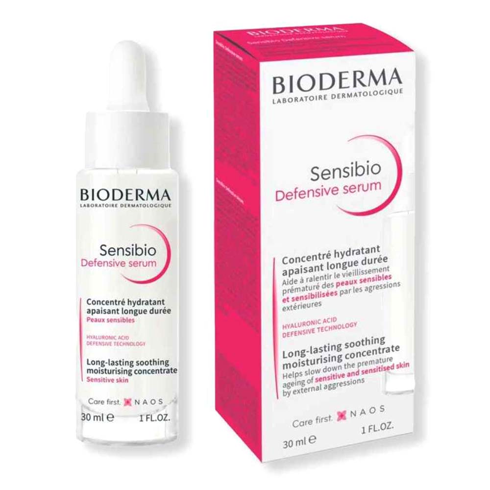 Bioderma Sensibio Defensive Serum, 30 Ml, 24h Hydration, Strengthens ...
