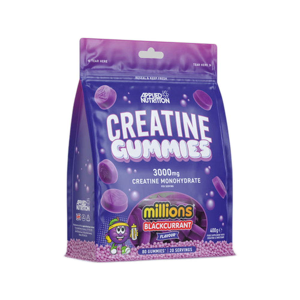 Applied Nutrition Creatine Gummies, Millions Blackcurant, 80 Gummies ...