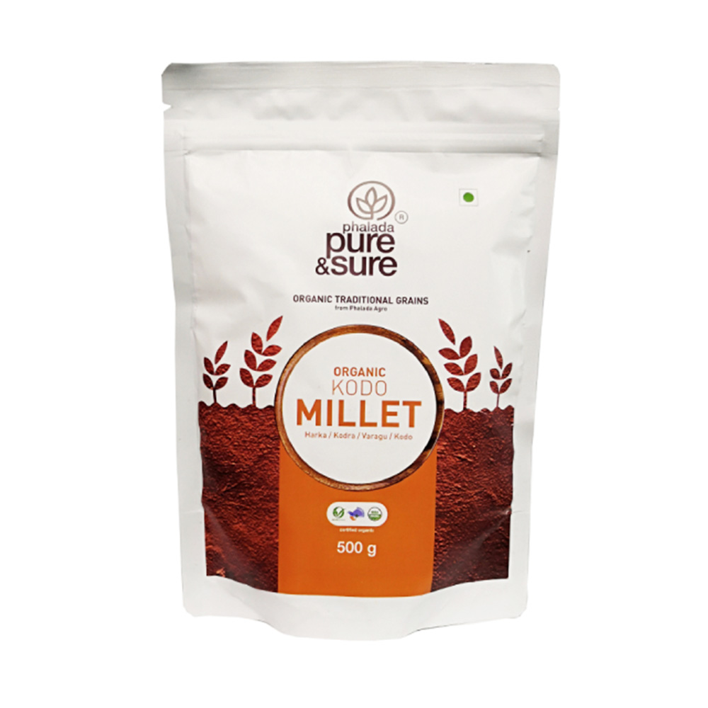 Pure & Sure Organic Kodo Millet, 500 Gm, Organic, Non-GMO, Gluten Free ...