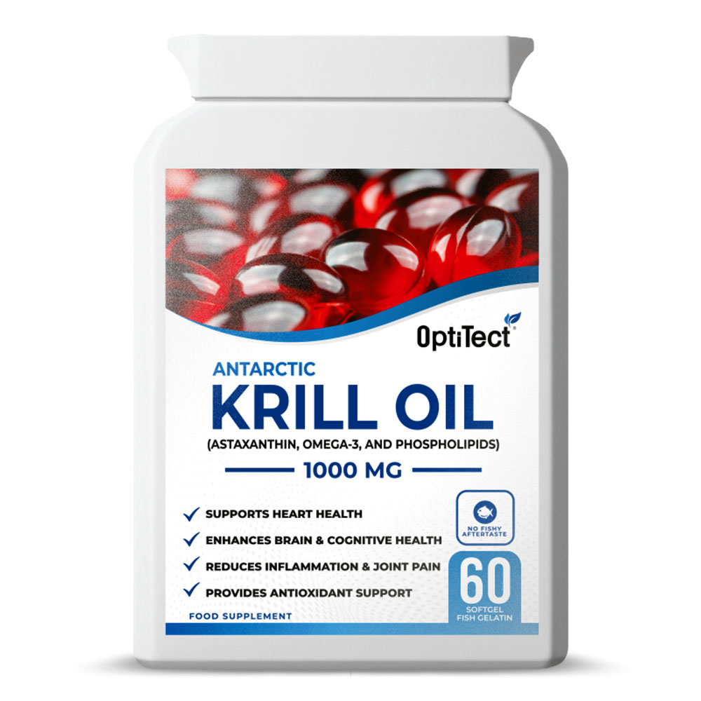 Optitect Antarctic Krill Oil, 60 Softgels, Supports Heart Health ...