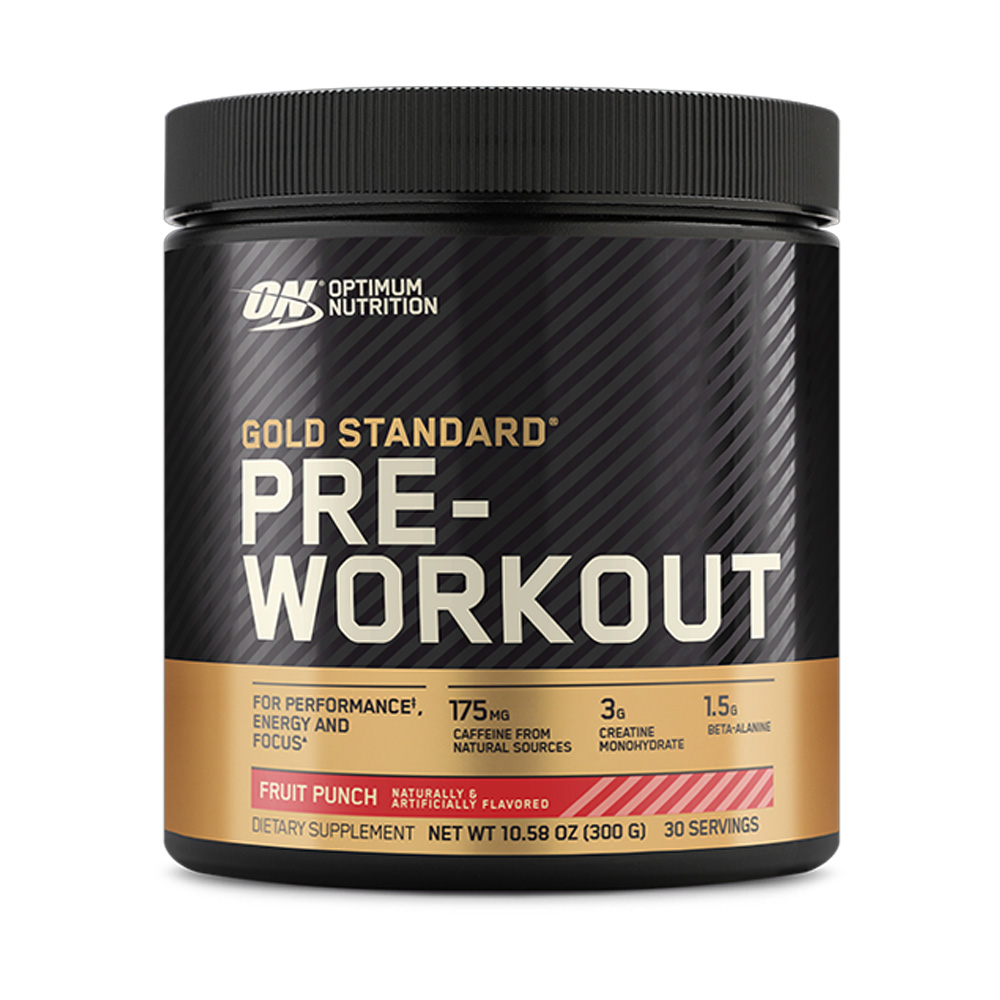 Optimum Nutrition Gold Standard Pre-Workout, Fruit Punch, 300 Gm, 175 ...