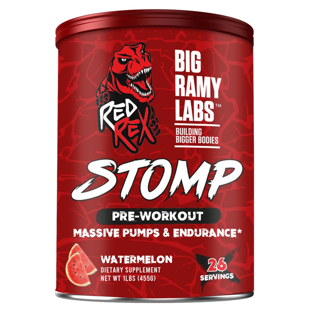 Big Ramy Labs Red Rex Stomp Preworkout Food Supplement, Watermelon, 455 ...