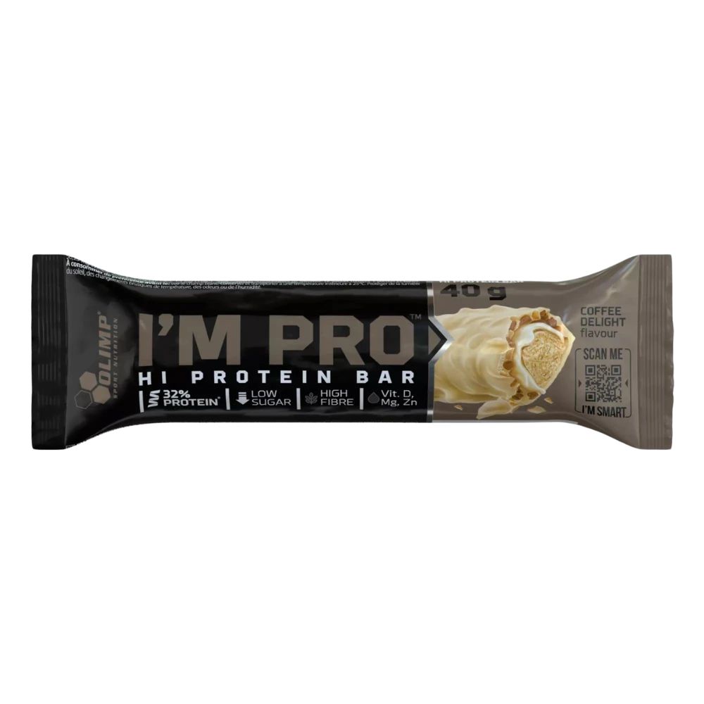 Olimp Im Pro Protein Bar, Coffee Delight, 40 Gm, 13 g complete protein ...