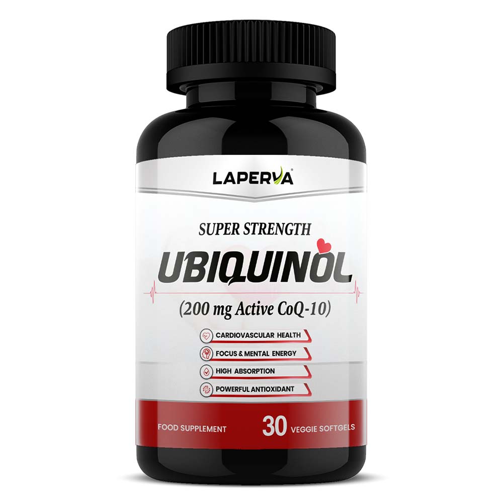 Laperva Ubiquinol, 30 Vegan Softgels, 200 mg, Cardiovascular Health ...