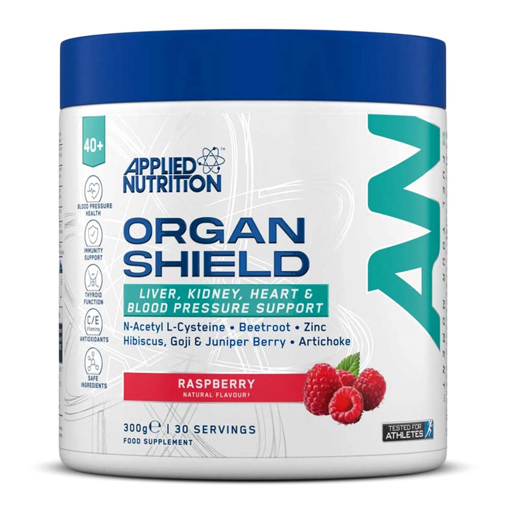 Applied Nutrition Organ Shield, Raspberry, 300 Gm, Liver & Heart Health ...