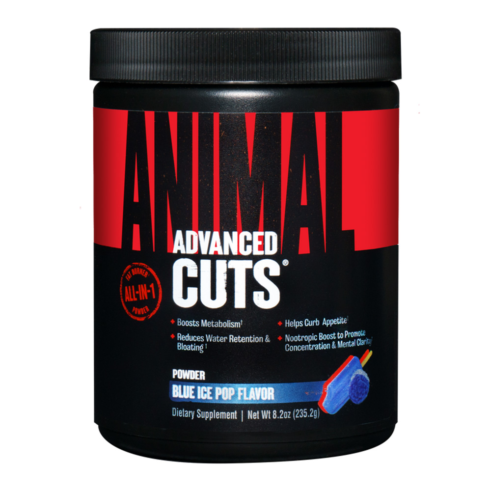 Universal Nutrition Animal Advanced Cuts Powder, Blue Ice Pop, 42 ...