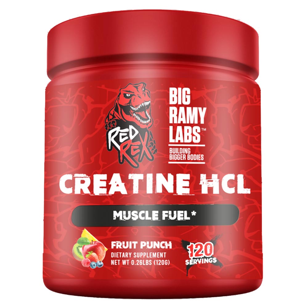 Big Ramy Labs Red Rex Creatine HCl, Fruit Punch, 120 Gm, Supports ...