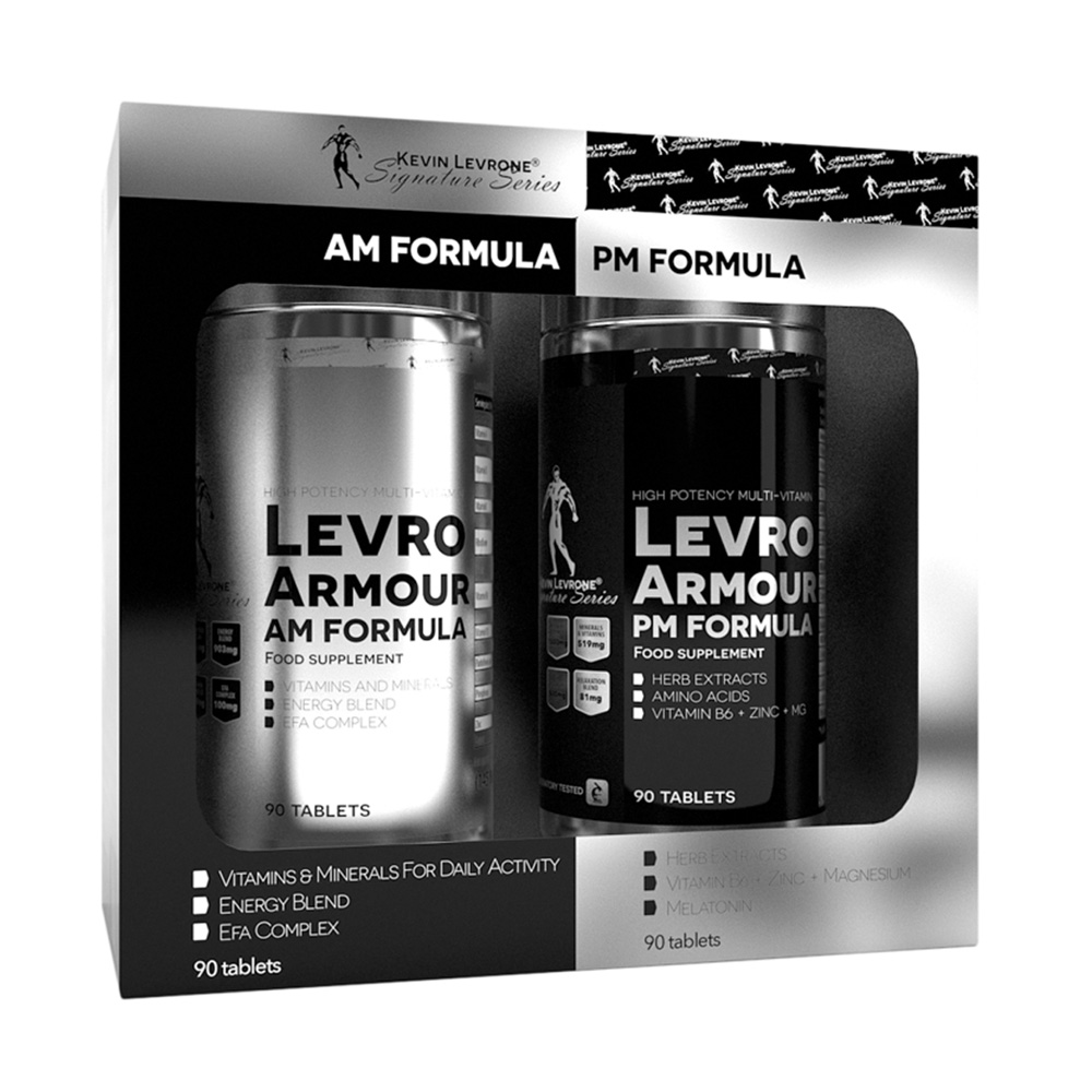Kevin Levrone Levro Armour Am Pm Formula, 180 Tablets, Supports ...