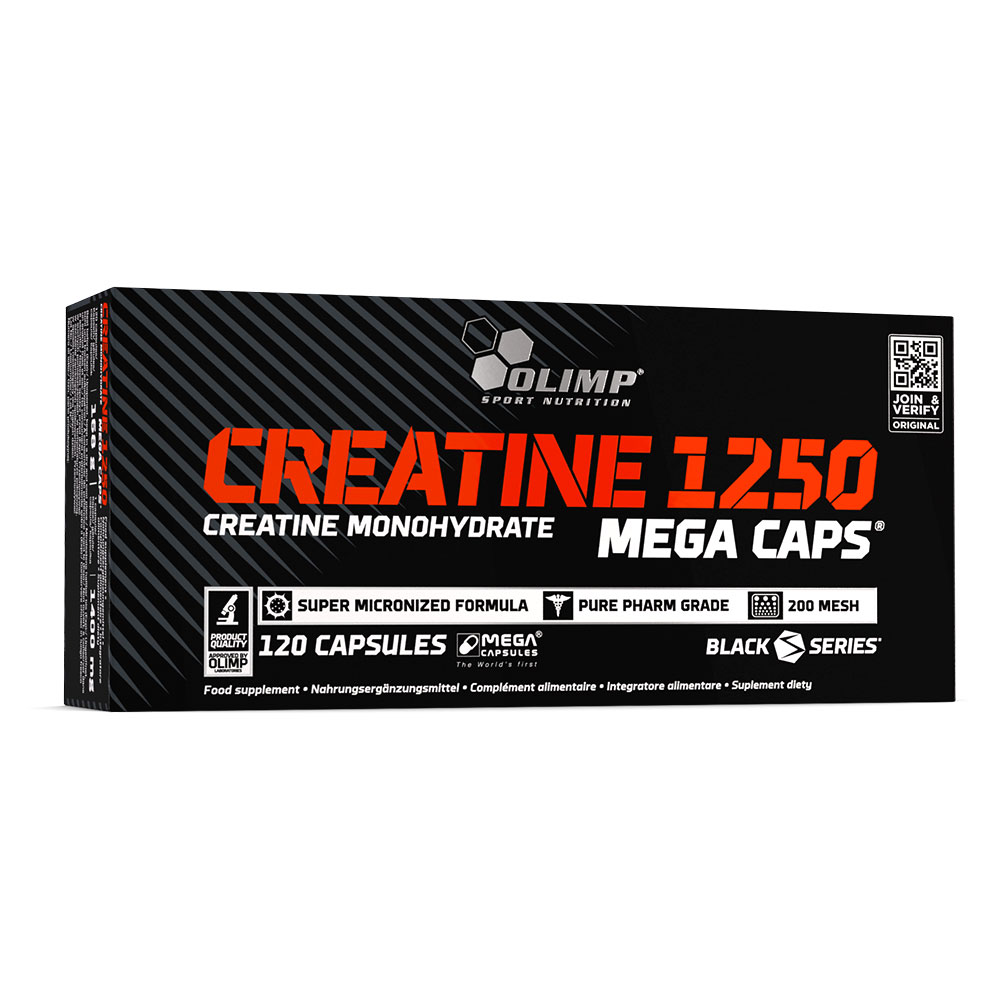 Olimp Creatine 1250 Monohydrate Mega, 120 Capsules, Promote Growth and Maintenance of Muscle ...