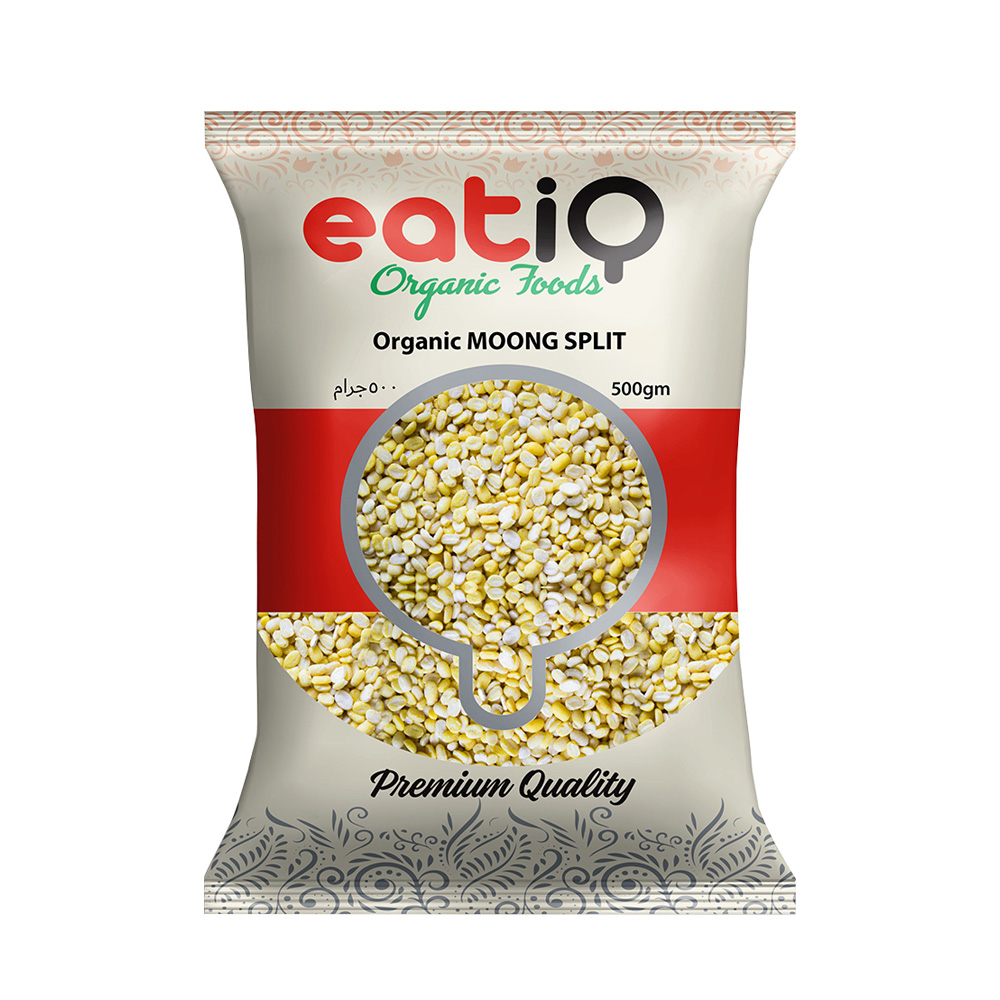 Eatiq Organic Foods Organic Moong Split, 500 Gm, Organic, low-Calorie ...
