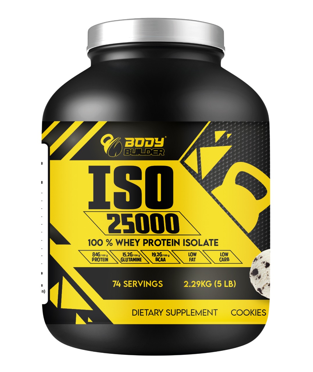 Body Builder Iso 25000, Cookies and Cream, 5 LB | Dr Nutrition KSA