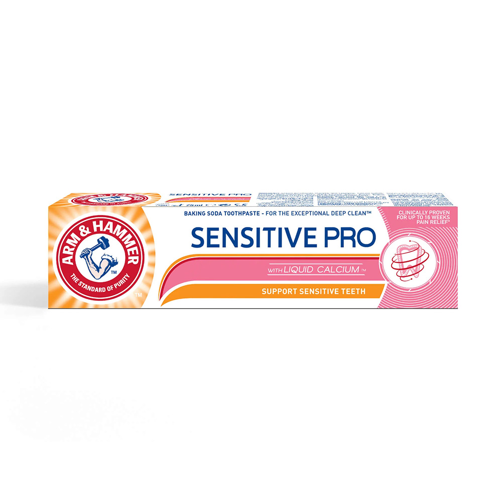 Arm & Hammer Sensitive Pro Liquid Calcium Toothpaste, 75 ML, Reduces ...